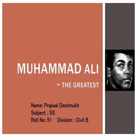 MUHAMMAD ALI BIOGRAPHY PPT | PPT