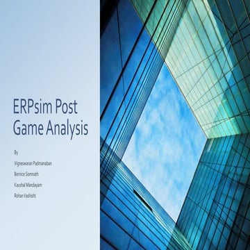ERPsim Post Game Analysis Presentation | PPTX