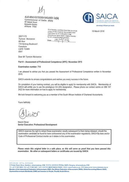 Certified Forte Transcript | PDF