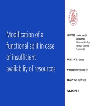 Modification of a functional split | PPT