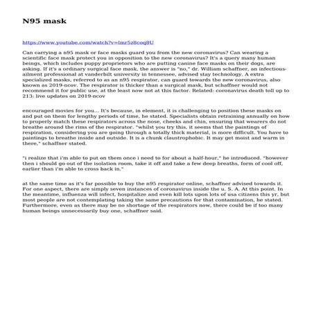 N95 mask | PDF