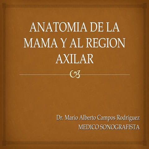 Anatomía de la Mama y la Región Axilar | PPT