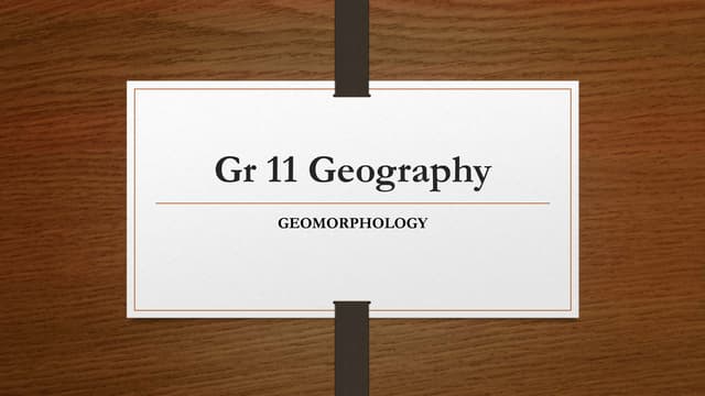 Grade 12 notes (Geomorphology) .pdf