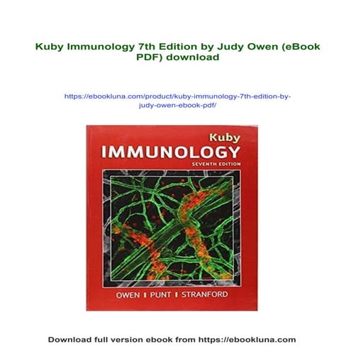 Kuby Immunology 7th Edition by Judy Owen (eBook PDF) | PDF