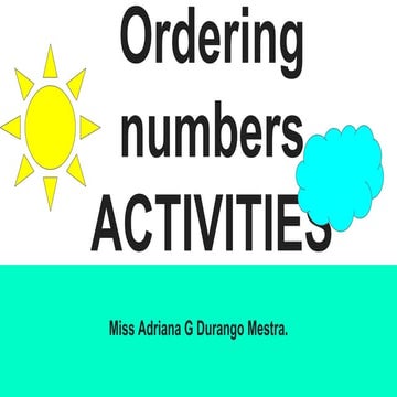ORDERING NUMBERS | PPT