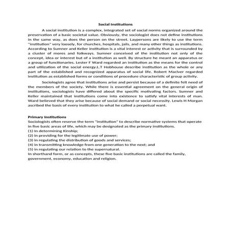 social-institutions.docx a topic from civics and community engagement ...