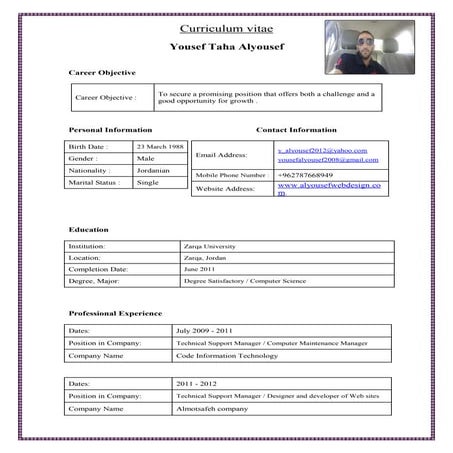 Curriculum vitae | PDF
