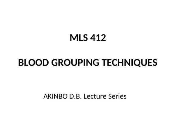 blood group du testing | PDF