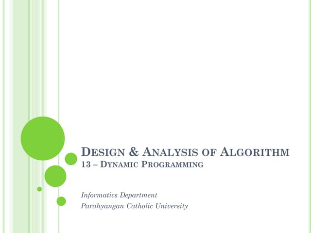 dynamic-programming | PPT dynamic-programming | PPT