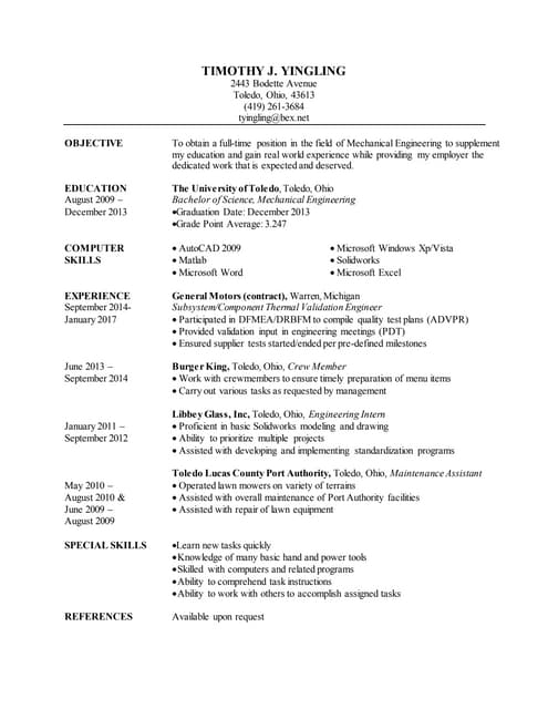 Colton Shelby TiLite Resume | PDF