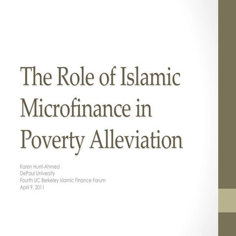 Islamic microfinance | PPT