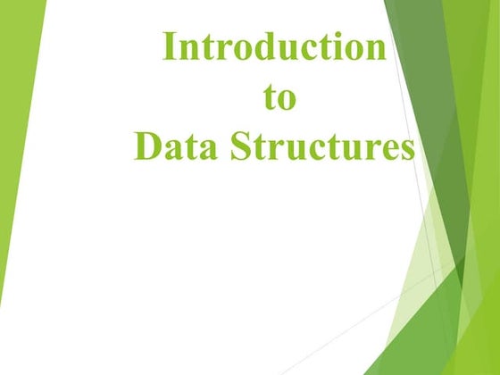 Introduction To Data Structure Ppt Ppt