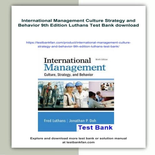 International Management Culture Strategy and Behavior 9th Edition ...