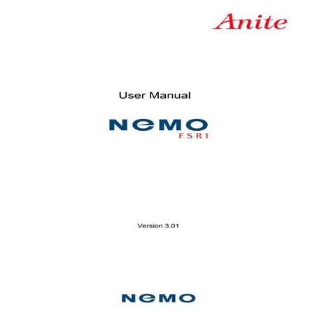 159898575 nemo-fsr1-3-01-user-manual | PDF | Computer Networking | Computing