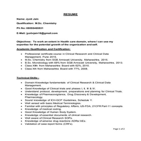 Jyoti Jain Resume | DOCX