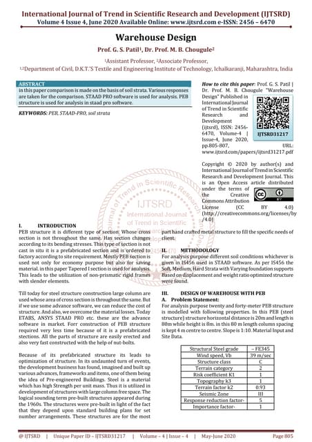 Design of Pre-Engineered Building (PEB) Structure | PDF