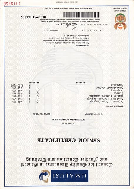 EIZ certificate | PDF