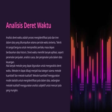 Analisis deret waktu-Time series forecasting | PPTX