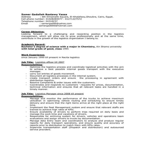 Samer's CV | PDF