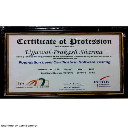 ISTQB CERTIFICATE | PDF