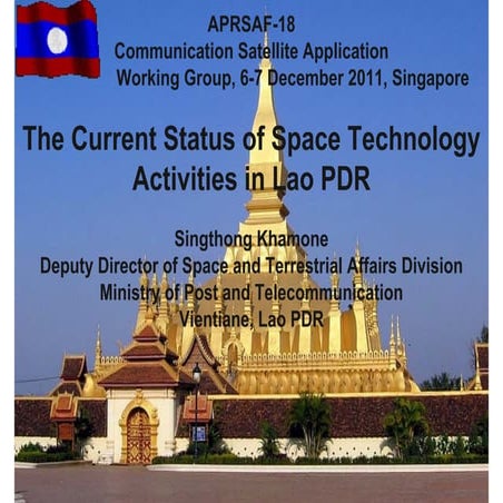 The Current Status of Space Technology Activities in Lao PDR | PDF