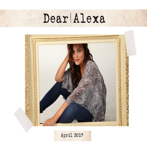 Dear Alexa line sheet April.compressed | PDF | Women\'s Clothing ...