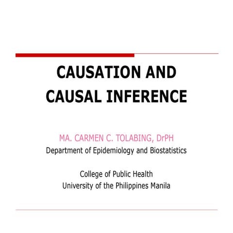 15 Causation and causal inference.pdf basic epidemiology | PPT