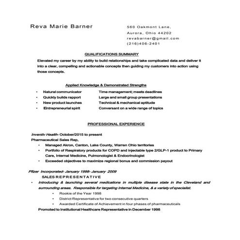 Beth Bruns resume | PDF