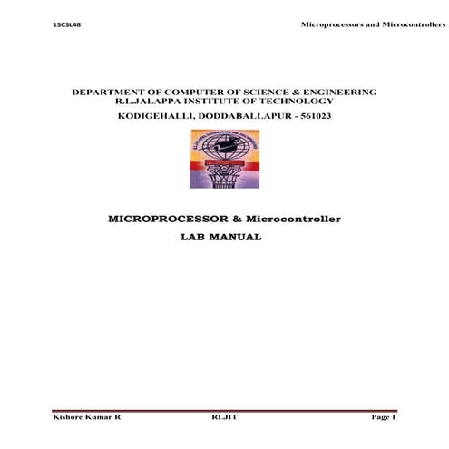 15CSL48 MP&MC manual | PDF