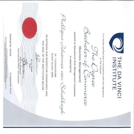 Degree P.J van Schalkwyk | PPT