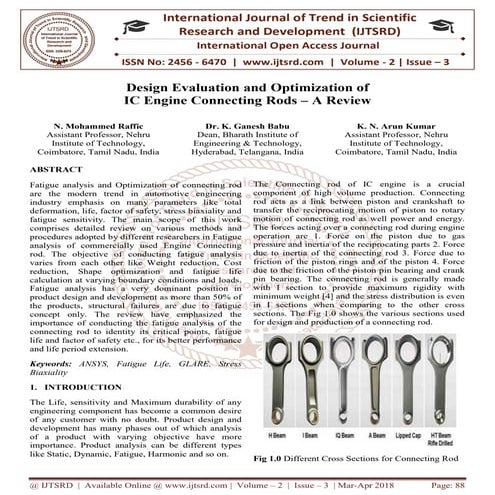 Stress Analysis Of Connecting Rod For Diesel Engine With Different ...
