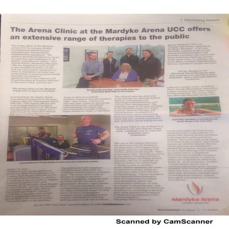 The Arena Clinic at the Mardyke Arena UCC offers an extensive range of ...