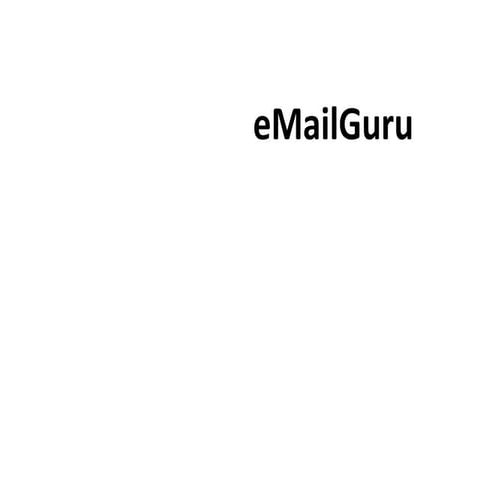 Проект EmailGuru | PPT