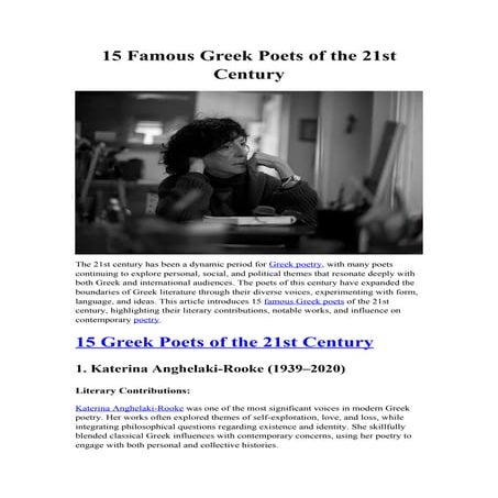 15 Famous Greek Poets of the 21st Century.docx