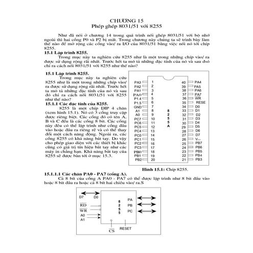 15 Ghép nối 8255 | PDF