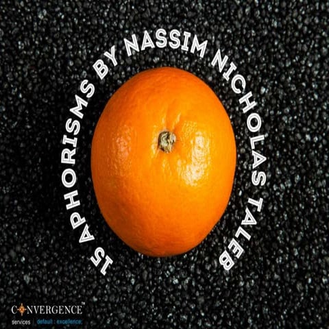 15 Great Aphorisms by Nassim Nicholas Taleb | PPTX