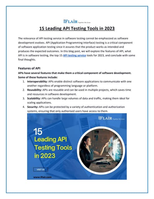 Top 20 Automated API testing Tools for Effective Software Testing.pdf Top 20 Automated API testing Tools for Effective Software Testing.pdf