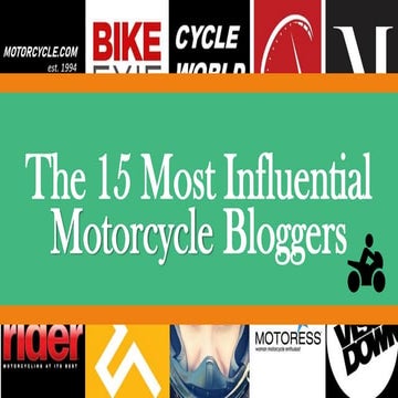 15 Most Influential Motorcycle Bloggers | Ducachica.com