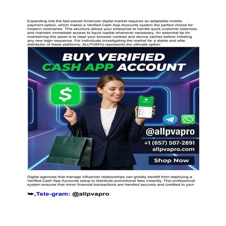 How Can Beginners Easily Buy Verified Cash App Accounts With BTC | PDF
