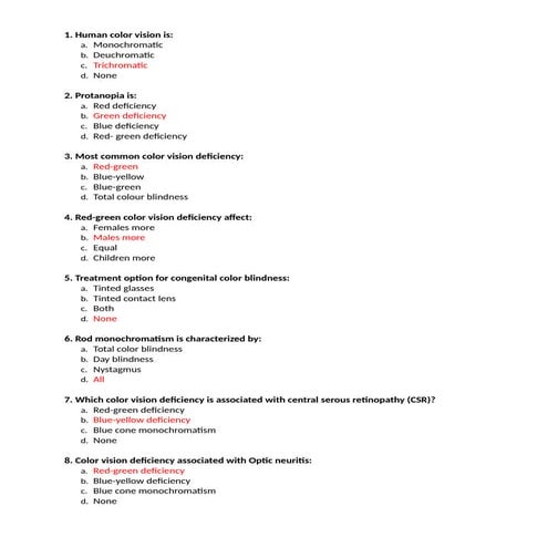 15 Multiple Choice Questions (MCQS) - Color vision.docx