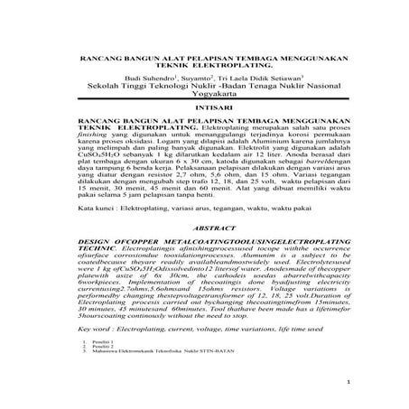 Copper plating | DOCX