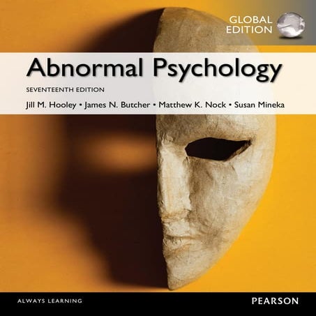 Abnormal Psychology 17th Edition PDF by Jill M. Hooley | PDF