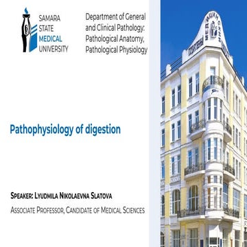 Pathophysiology of digestion in children | PPT
