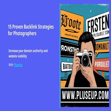 15 Proven Backlink Strategies for Photographers.pptx