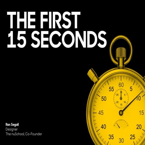The First 15 Seocnds | PDF