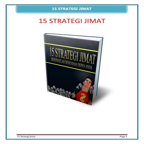 15 strategi jimat | PDF