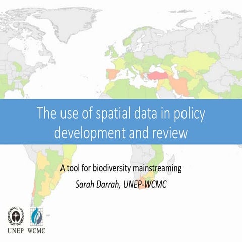The use of spatial data in policy development and review | PPTX