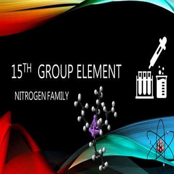 Group 15 elements | PPTX