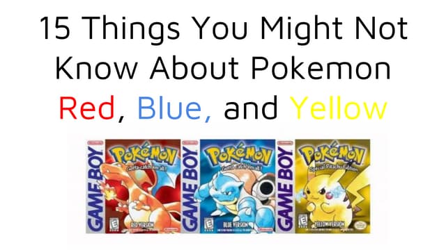 Pokemon Power Point Template for Presentation | PPTX