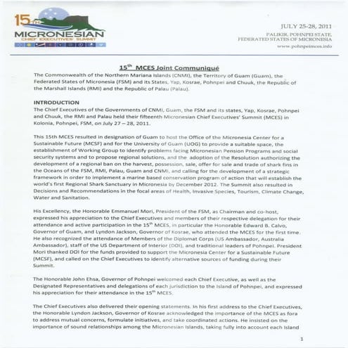 15th_MCES_Signed_Joint_Communique | PDF